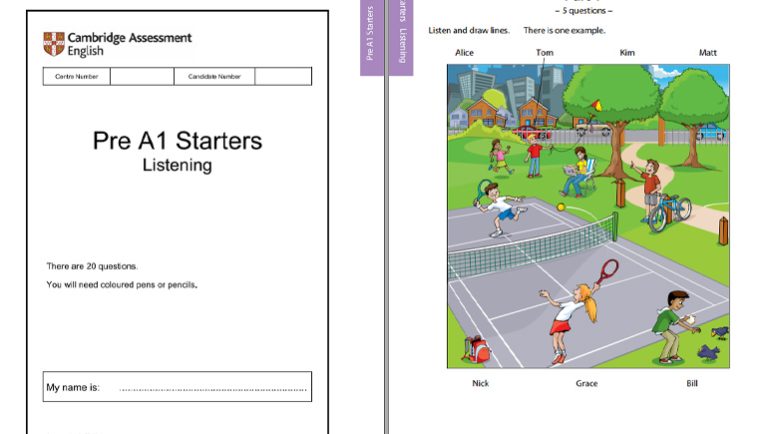 (Answer + Transcript) ĐỀ THI PRE A1 STARTERS: Sample Paper 2018 - V2
